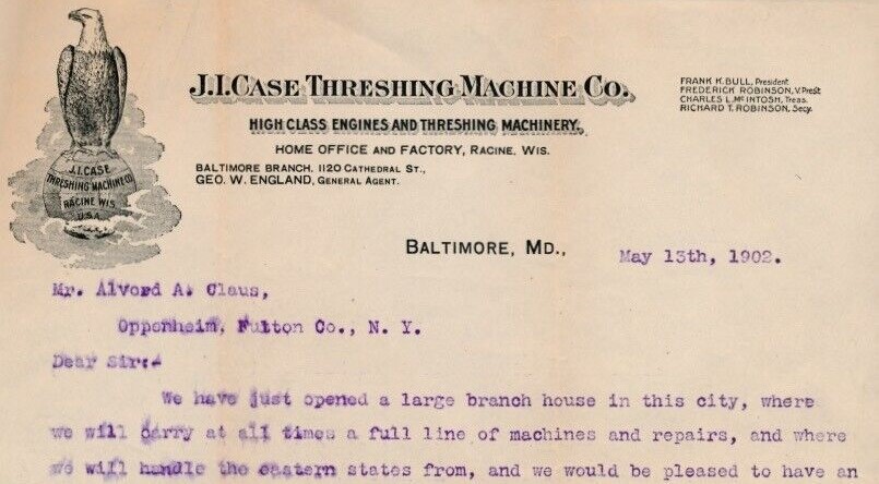 Case memo 1902 | Yesterday's Tractors Forums