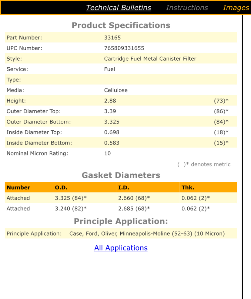 Ford 801/4000 Diesel Fuel filter Large Rubber O Rings | Yesterday's ...