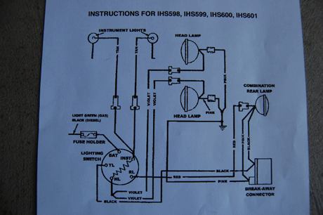Diagrama De Cableado De Luces Del Tractor Farmall H